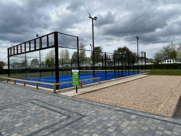 Padel tennis and pétanque at Don Amott Parks